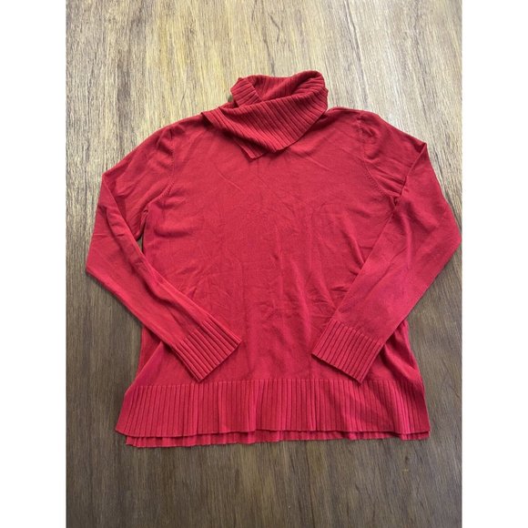 Evolution | Sweaters | Evolution By Cyrus Red Cowl Neck Lightweight ...